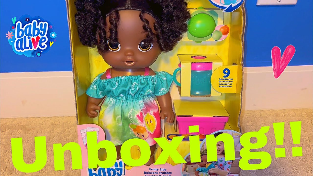 BABY ALIVE: Fruity Sips Baby UNBOXING/REVIEW🎸 - YouTube