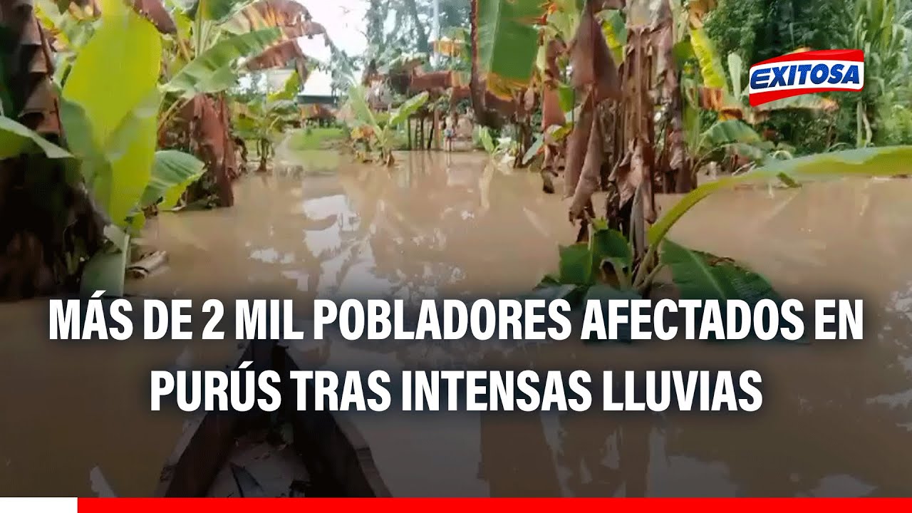 🔴🔵Intensas lluvias en Ucayali: Más de 2 mil pobladores afectados por ...
