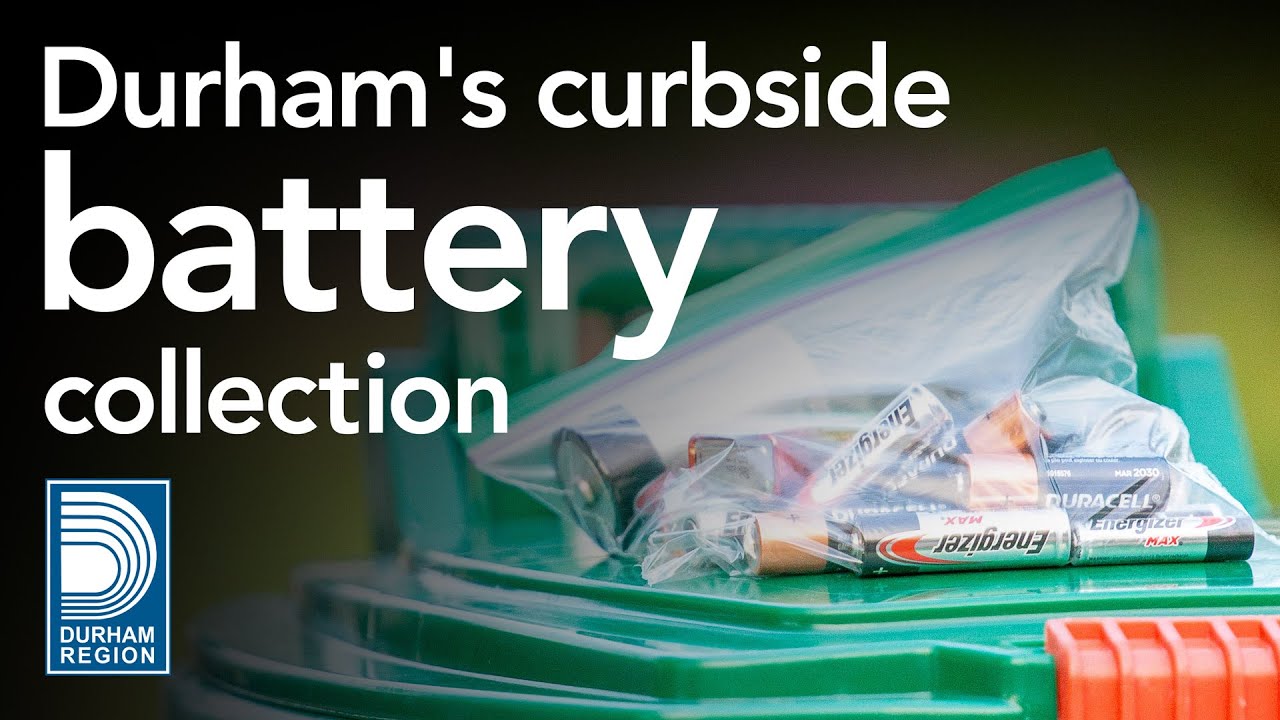 Durham's spring and fall curbside battery collection - YouTube