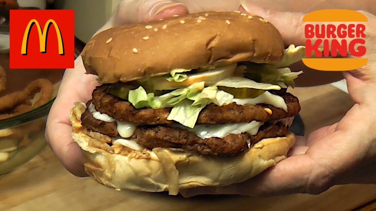 The Big Arch Double Whopper Burger - YouTube
