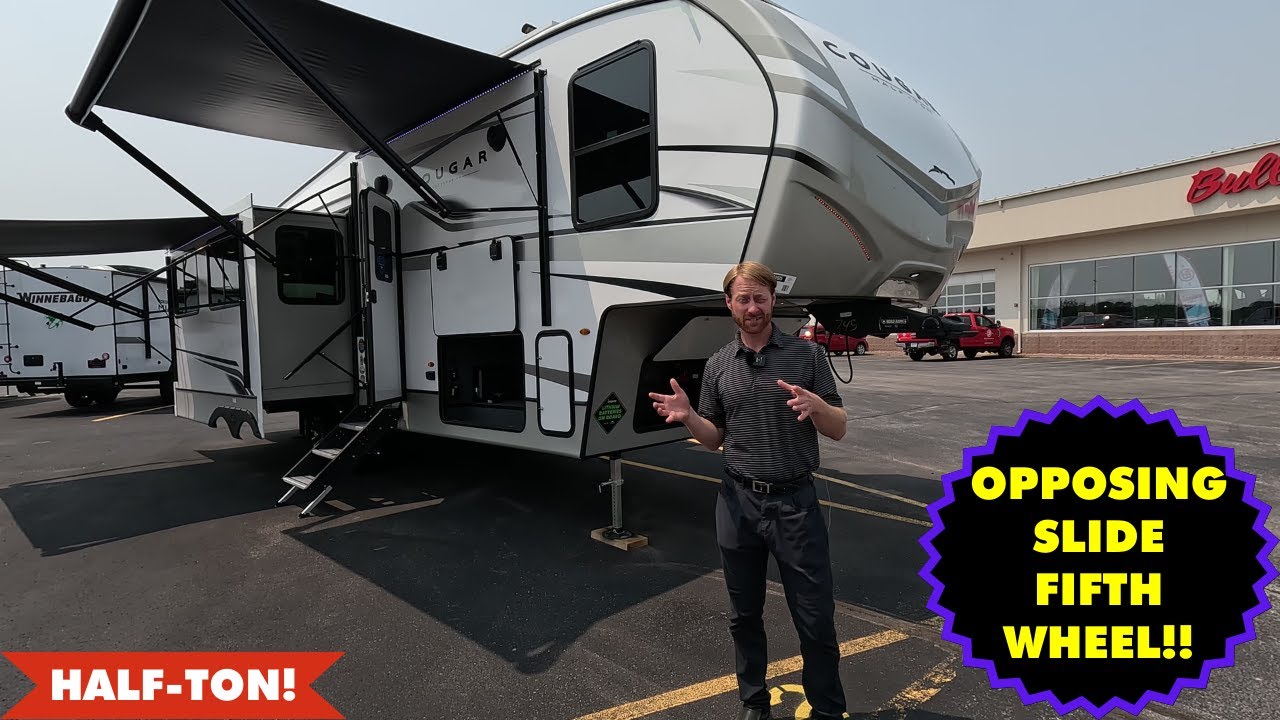 Awesome Opposing Slide Half-Ton Fifth Wheel! 2023 Keystone Cougar Half ...