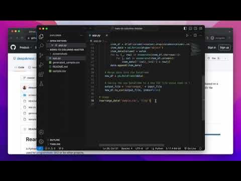 How to Rearrange CSV Rows to Columns for Programmatic SEO - YouTube