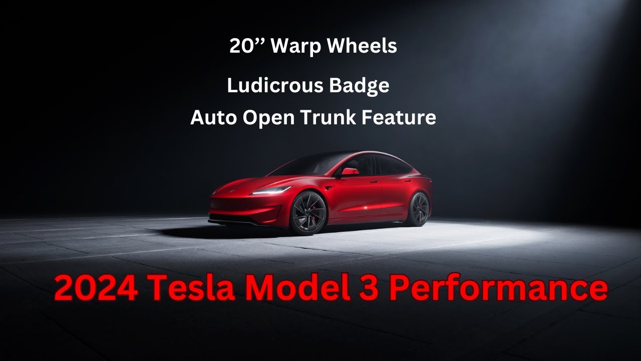 2024 Tesla Model 3 Performance Ultra Red with White Seats and Warp ...