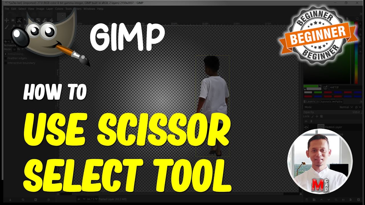 Gimp How To Use Scissors Select Tool YouTube Gimp How To Use Scissors Select Tool YouTube