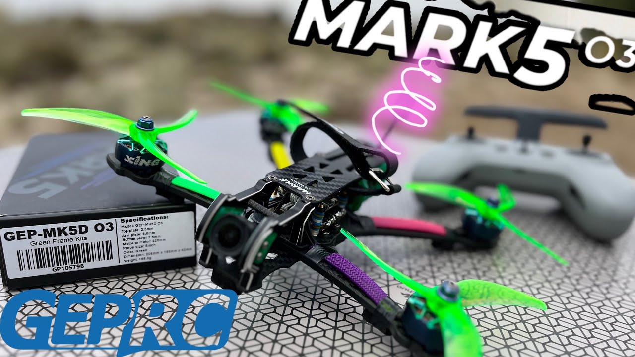 GEPRC Mark5 O3 DC- Montaje DJI O3, motores Xing2, hobbywing F7 #geprcmark5 #dji03airunit - YouTube