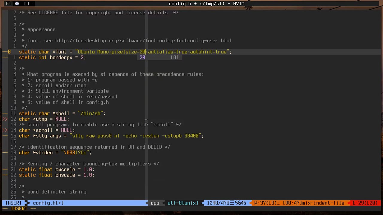 #7 Scroll back patch and mouse scroll patch for st terminal. - YouTube