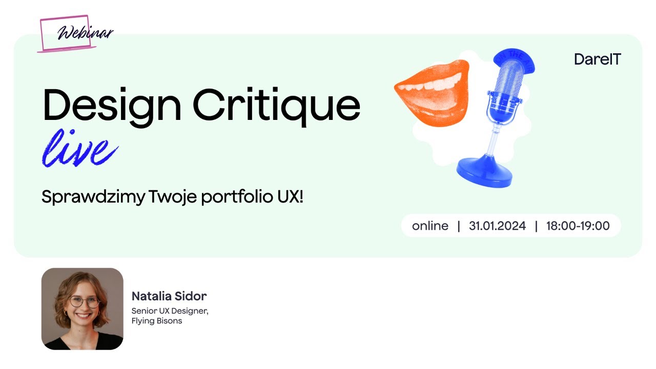 UX Design Critique live - YouTube