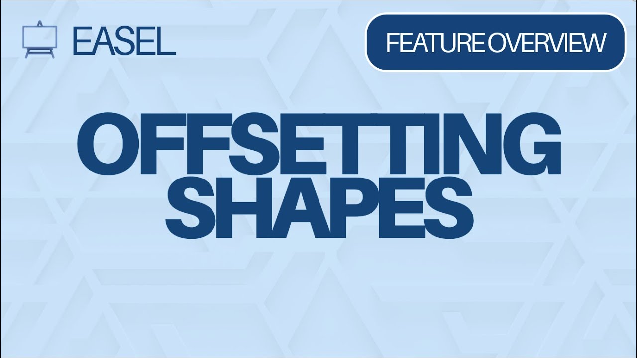 Easel Software Feature Overview: Offsetting Shapes - YouTube