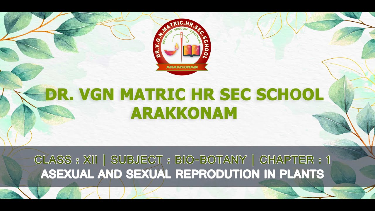 CLASS XII | Bio-Botany | CHAPTER_1 | ASEXUAL AND SEXUAL REPRODUCTION IN ...