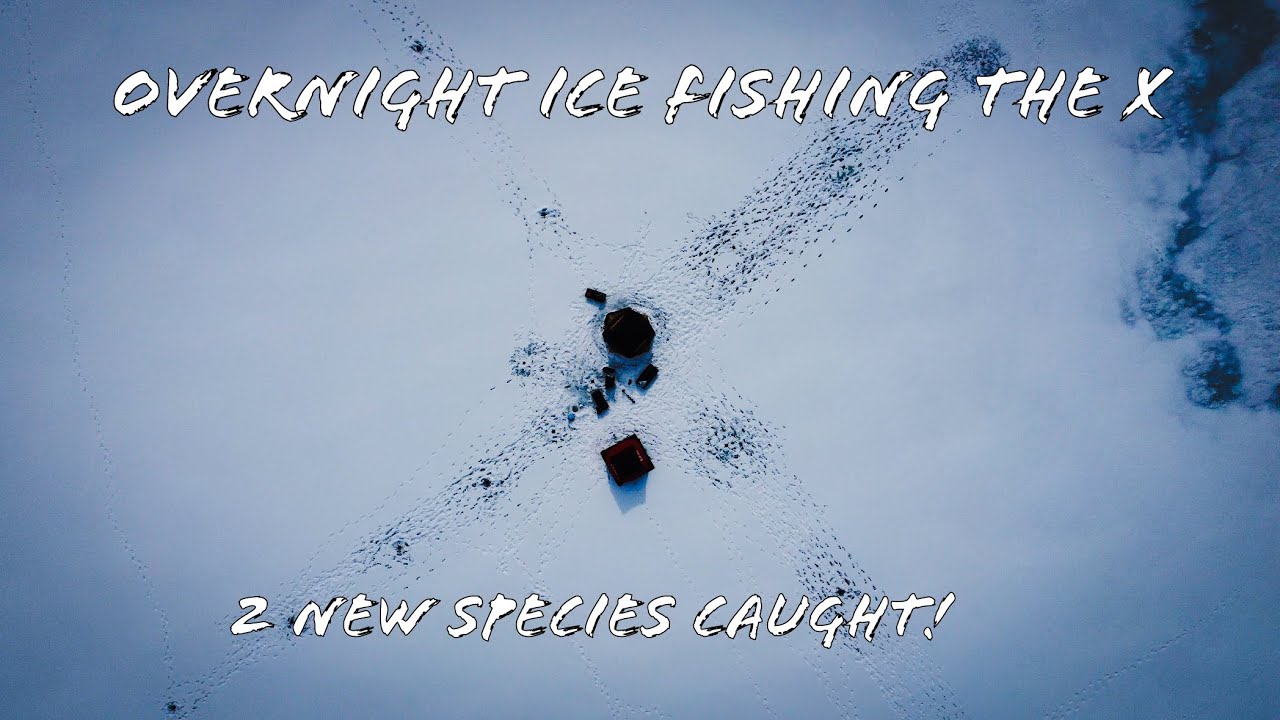 Camping on the Ice ~ Overnight Ice Fishing Trip 2023 ~ 2 New Species ...