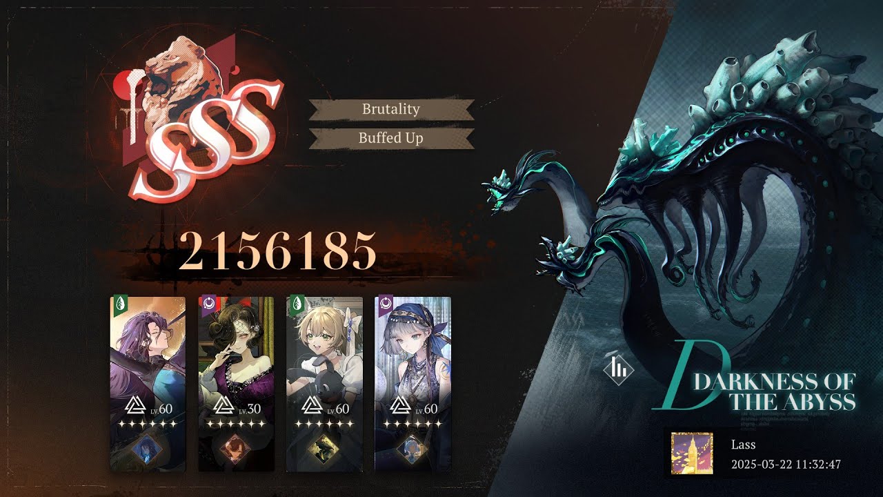 Reverse 1999 "Darkness of the Abyss" RED SSS RANK | Poison Team: Willow ...