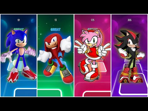 Sonic Prime vs Knuckles vs Amy Rose vs Shadow. Who is best? | Tiles Hop ...