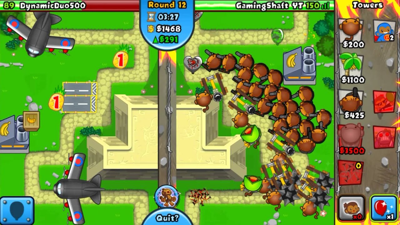 Bloons TD Battles - Moab Pit - Insane OP Strategy - Mega Boost Trolling ...