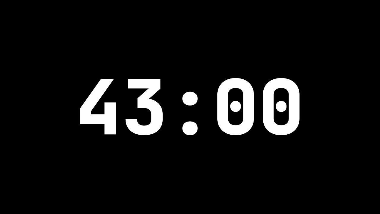 43 minute Timer - 8K Ultra HD - YouTube