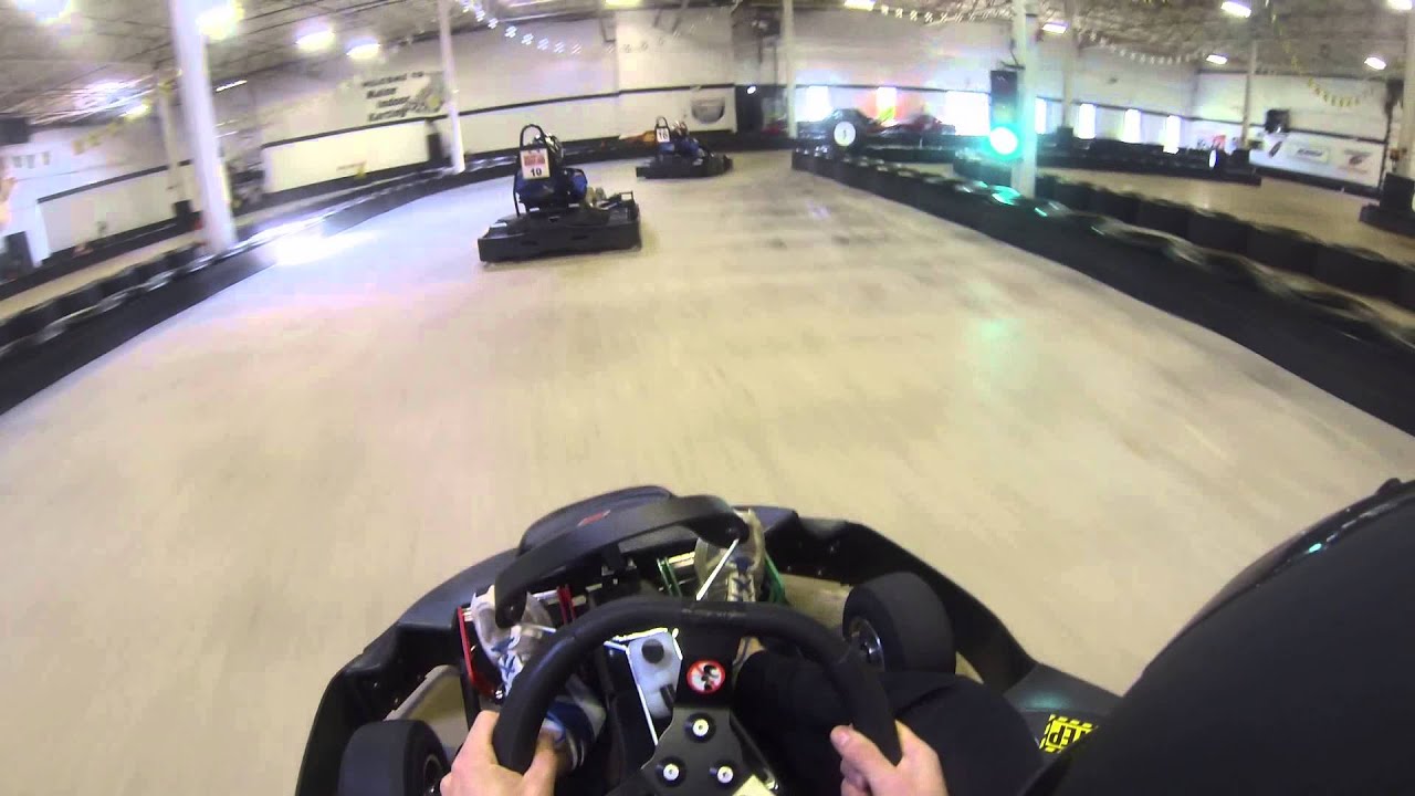 Racing at Maine Indoor Karting (8/2/13) - YouTube
