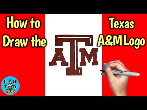 How to Draw the Texas A&M Logo - YouTube