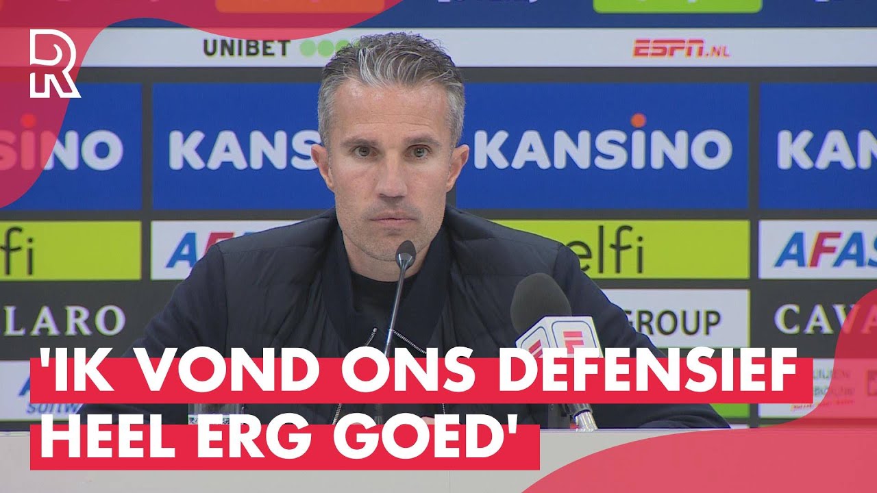 Robin VAN PERSIE na overwinning FEYENOORD op AZ: 'Ik vond ons defensief ...