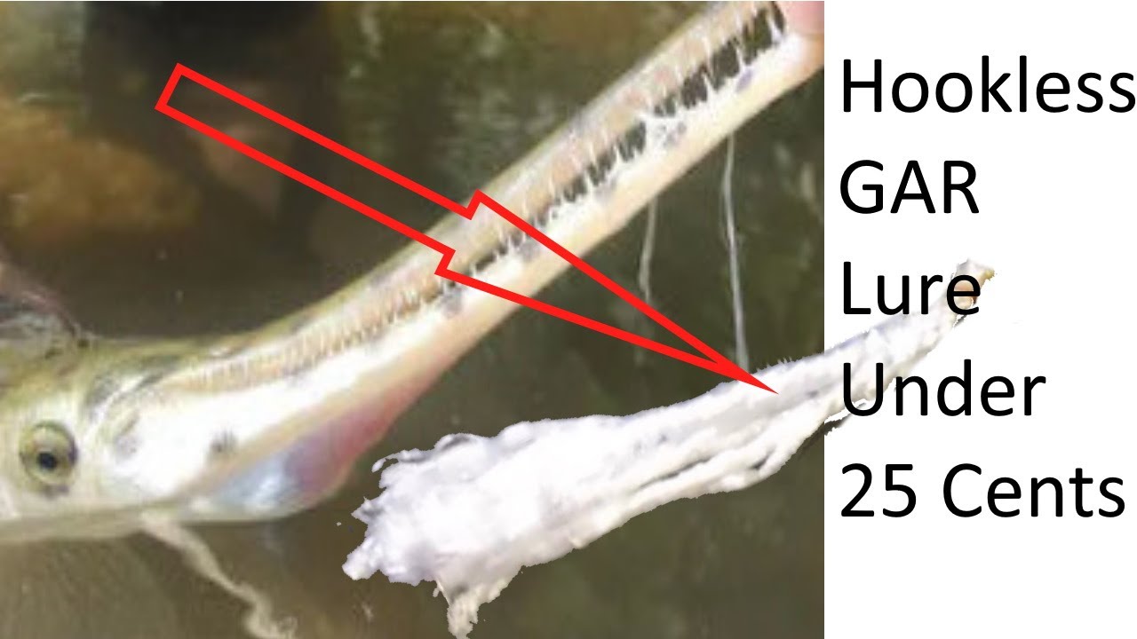 AMAZING easy How to Make a Gar Lure under 25 cents - YouTube