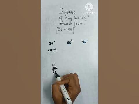 Easiest way to find squares, square any number in seconds #maths # square #mathstricks - YouTube
