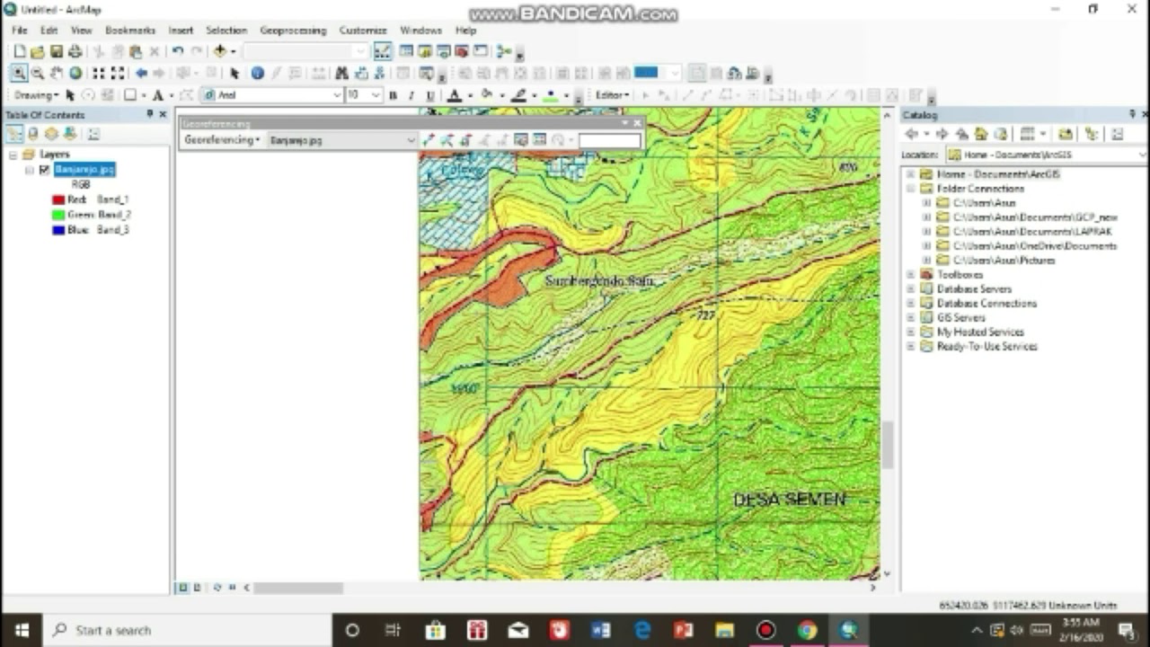 TUTORIAL KOREKSI GEOMETRIK / GEOREFERENCING - YouTube