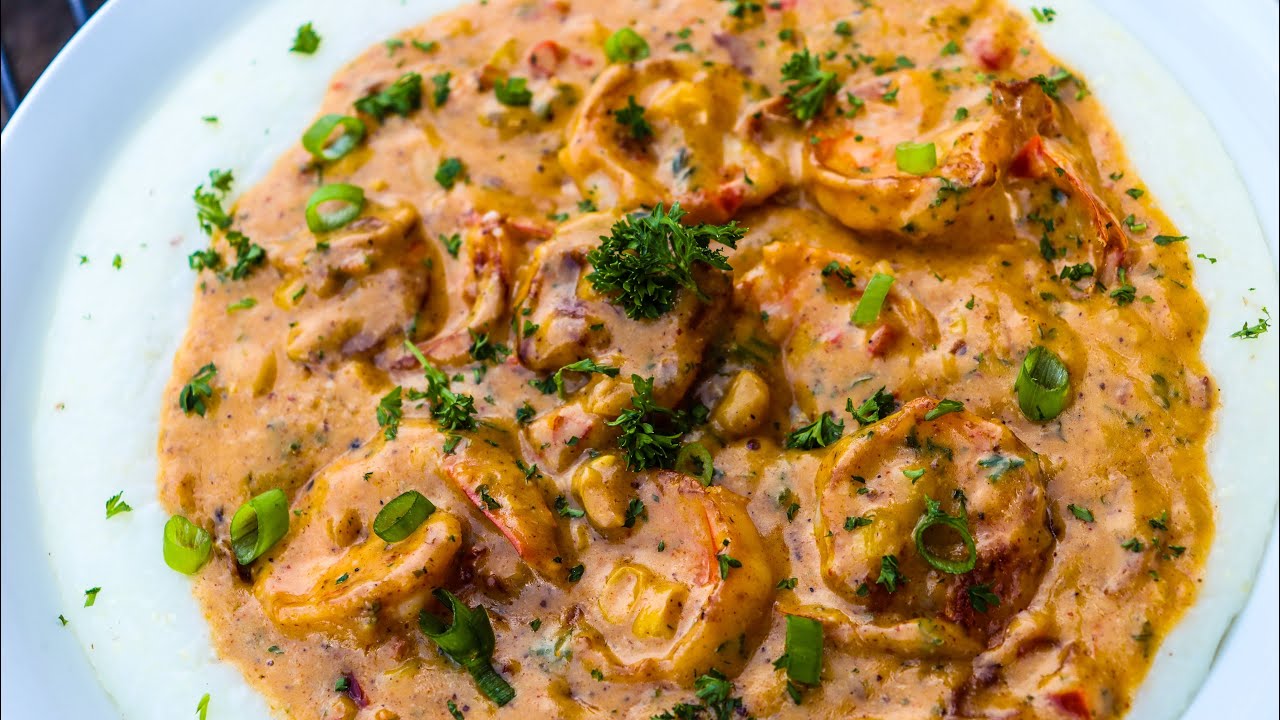 CREOLE SHRIMP & GRITS RECIPE| HOW TO MAKE SHRIMP & GRITS | - YouTube