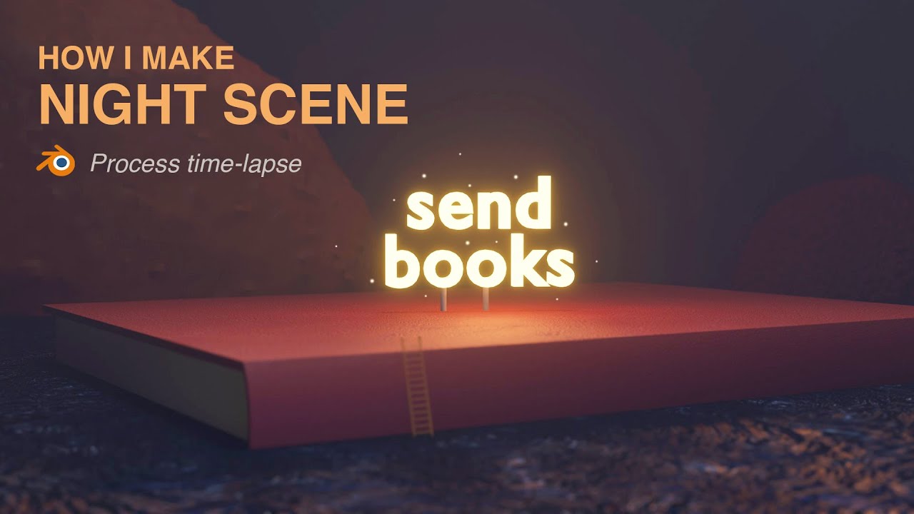 How I make Night Scene in Blender 3D | Time-Lapse tutorial - YouTube