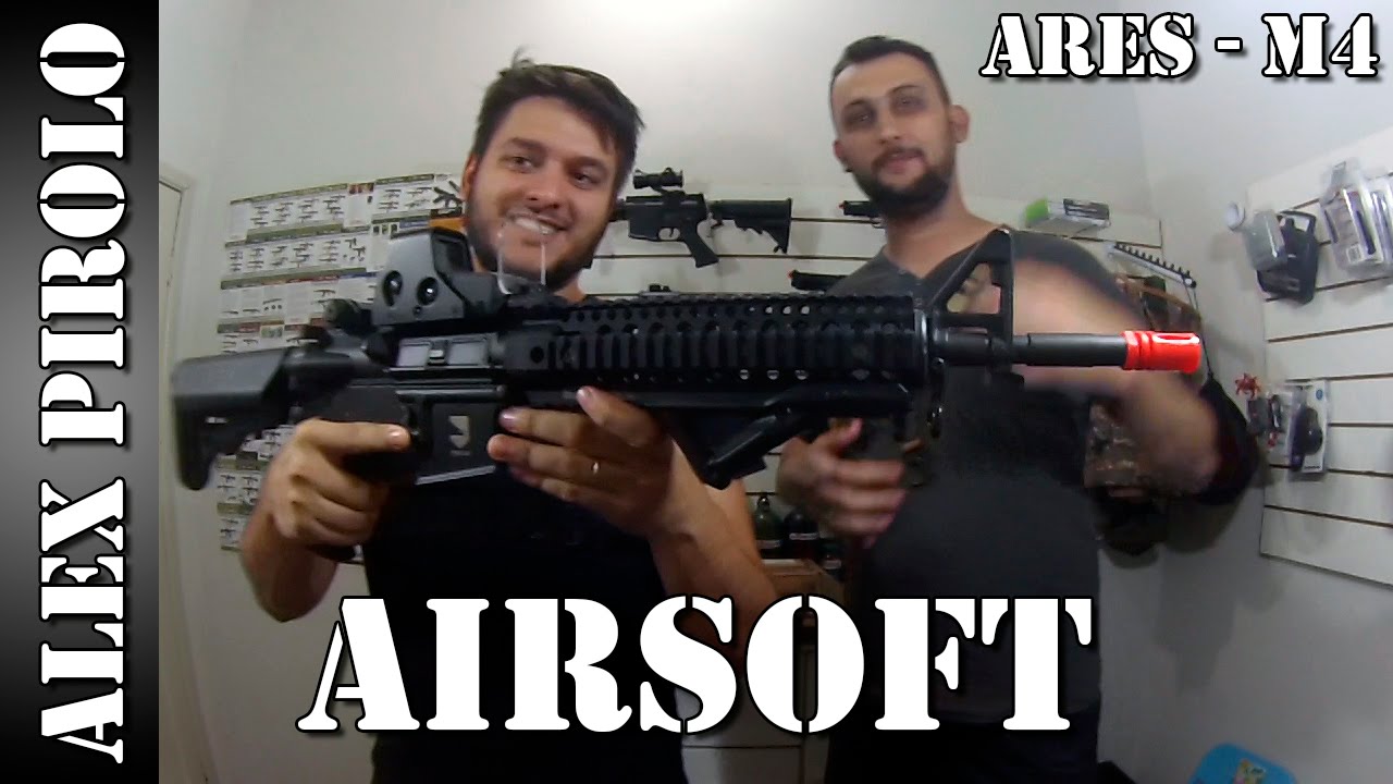 Airsoft - Review M4 - Ares - YouTube
