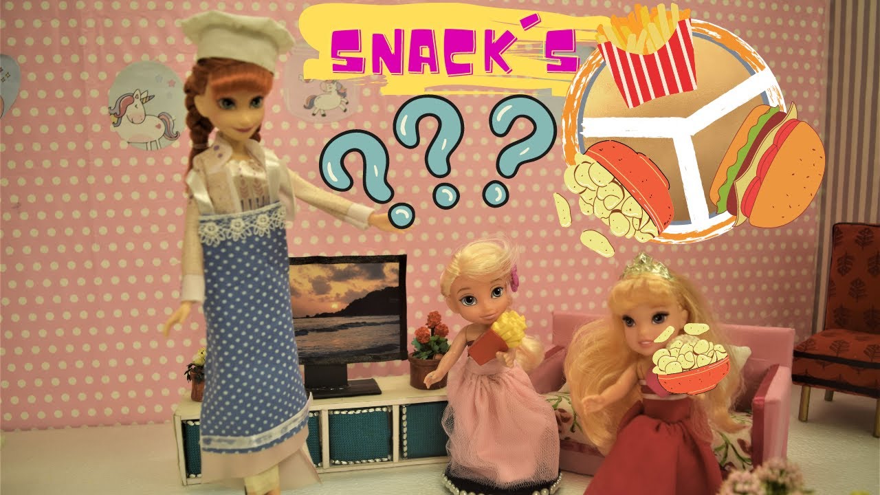 Popcorn or Fries ? Barbie kitchen Cooking Routine | Magical Barbie Doll ...