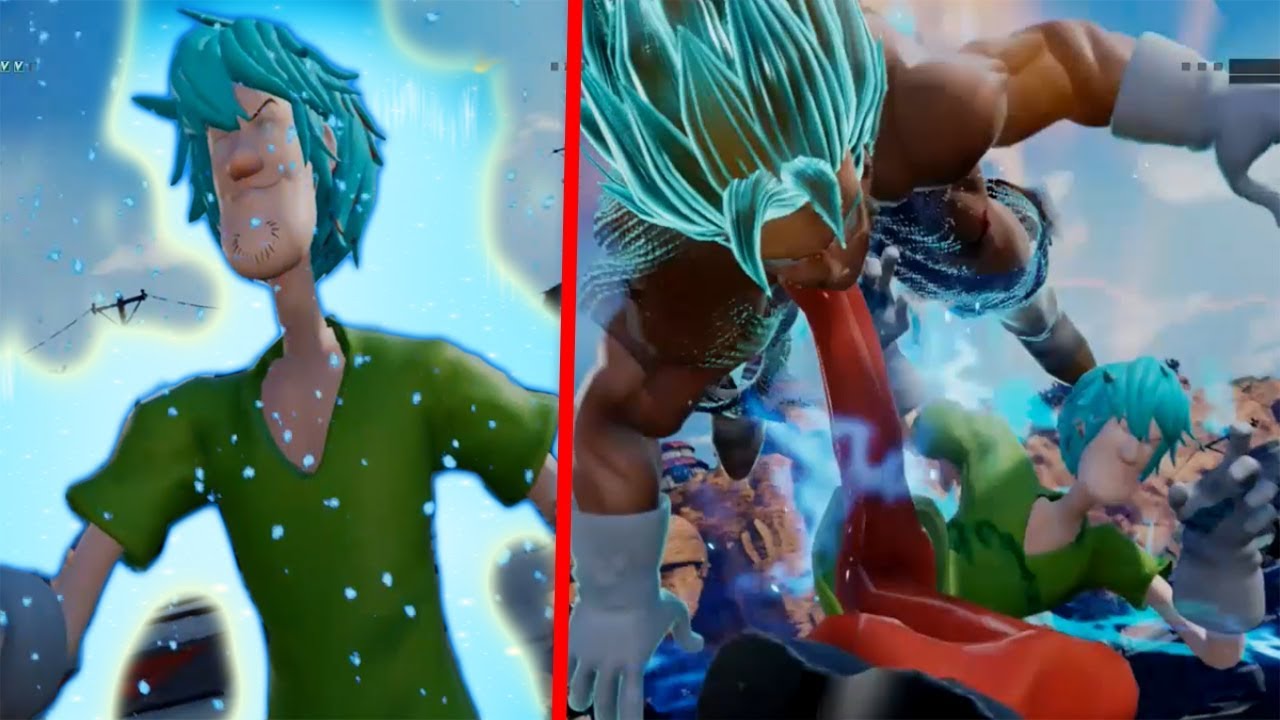 SHAGGY le ENSEÑA a VEGETTO el VERDADERO SSJ BLUE!! JUMP FORCE Gameplay ...
