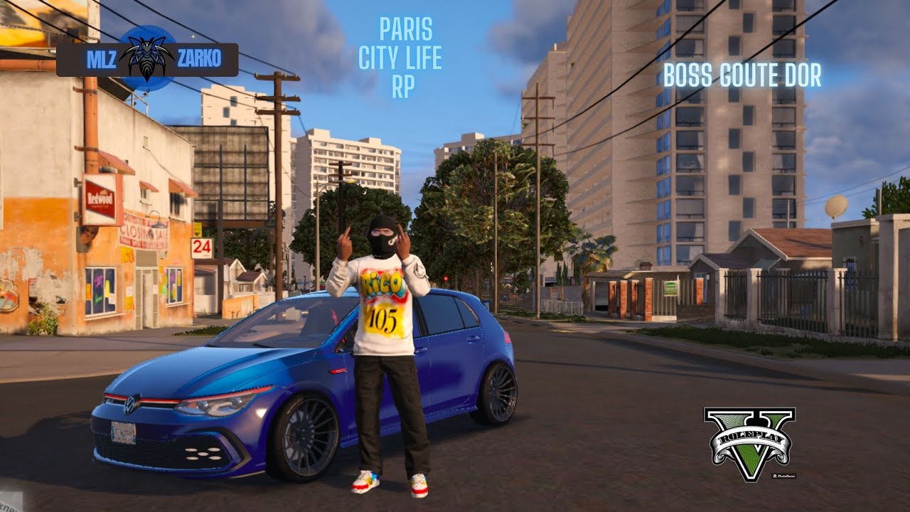 Gta rp (paris city life ) cité de france - YouTube