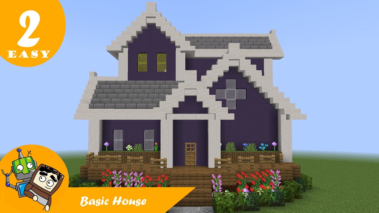 MINECRAFT BASIC HOUSE: MINECRAFT TUTORIAL 1.15.2 VANILLA - YouTube