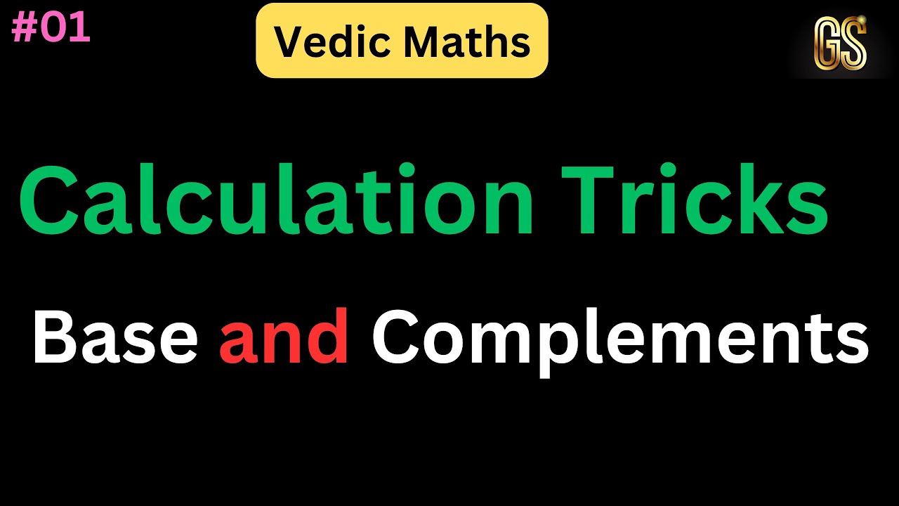 complements and bases in vedic maths | vedic maths full course | G ...