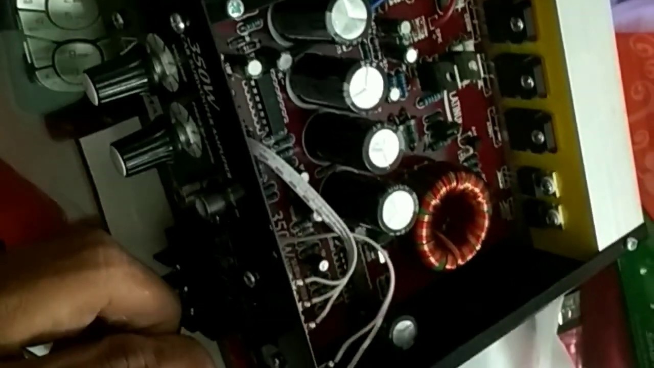 Dms 330 power amplifier subwoofer 350W - YouTube