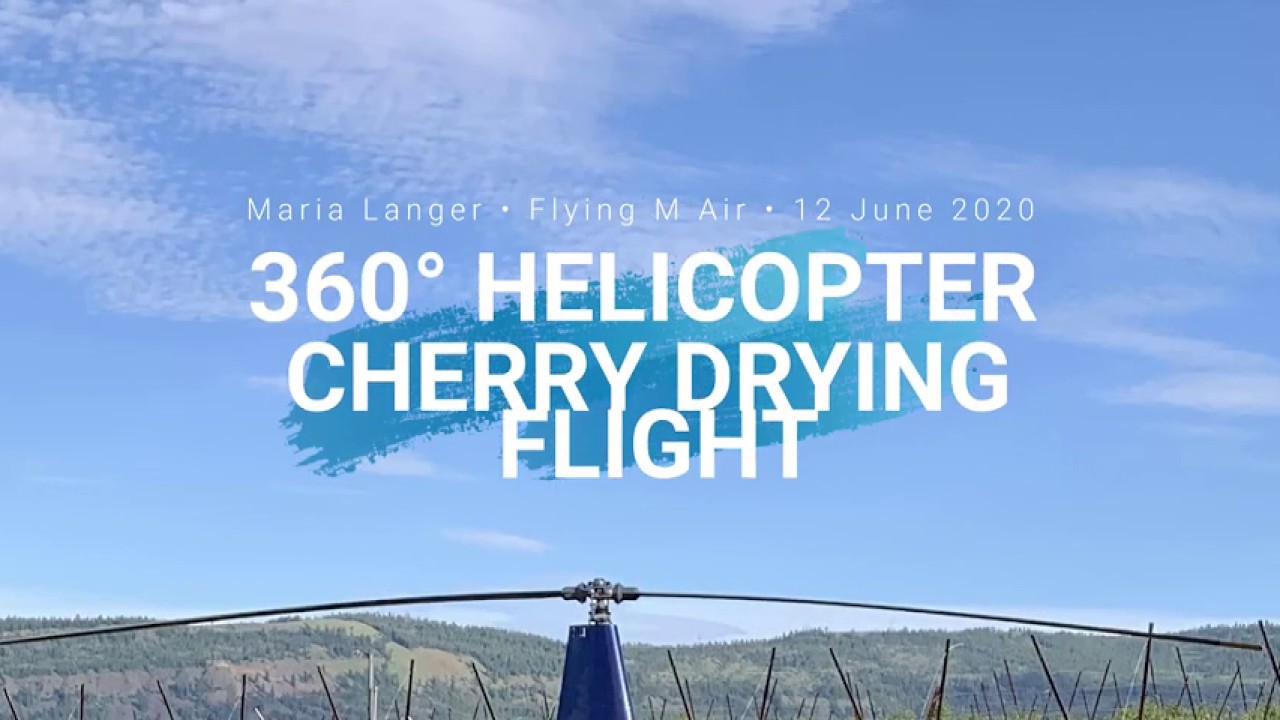 360° Helicopter Cherry Drying Flight - YouTube