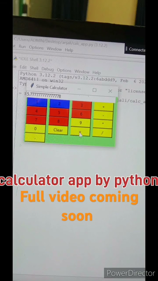 Calculator Pythonprogramming Calculator App By Python Youtube