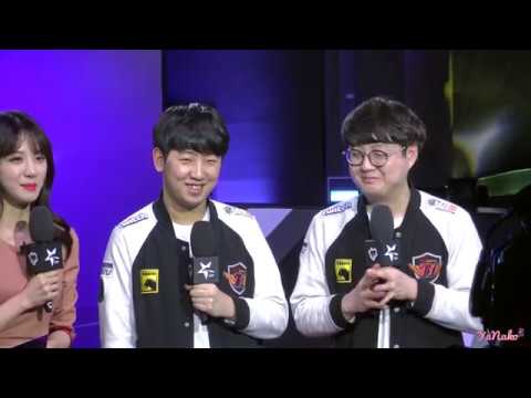[직캠] 190301 LCK Spring _ SKT vs. GEN _ MVP 인터뷰 _ Khan & Mata - YouTube