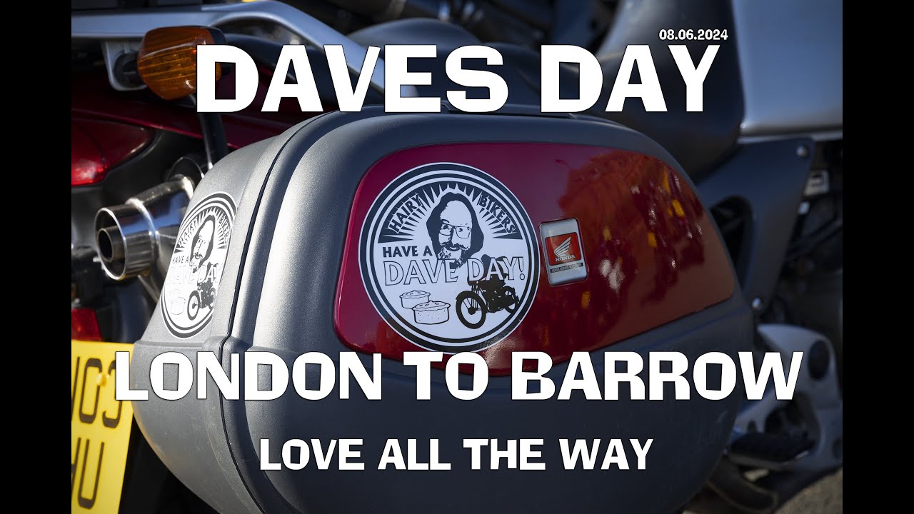 Daves Day - London to Barrow - Dave Myers RIP #hairybikers - YouTube