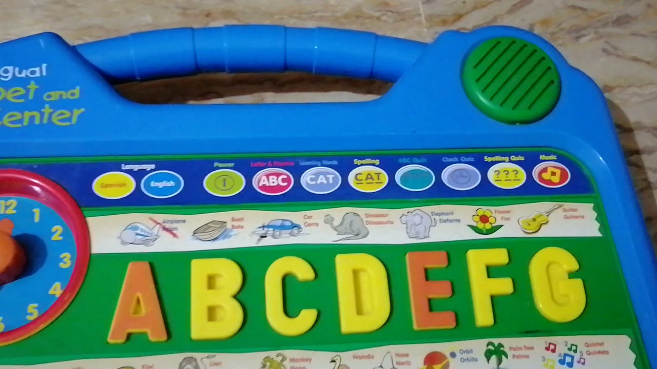 Vtech Bilingual Alphabet And Clock Center #vtech #toys #abc - YouTube