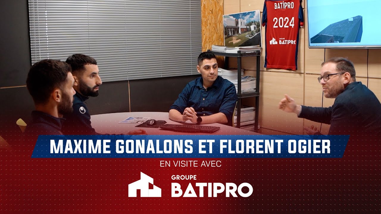 🤝 Maxime Gonalons et Florent Ogier en visite avec le groupe Batipro 🏗️🏠 - YouTube