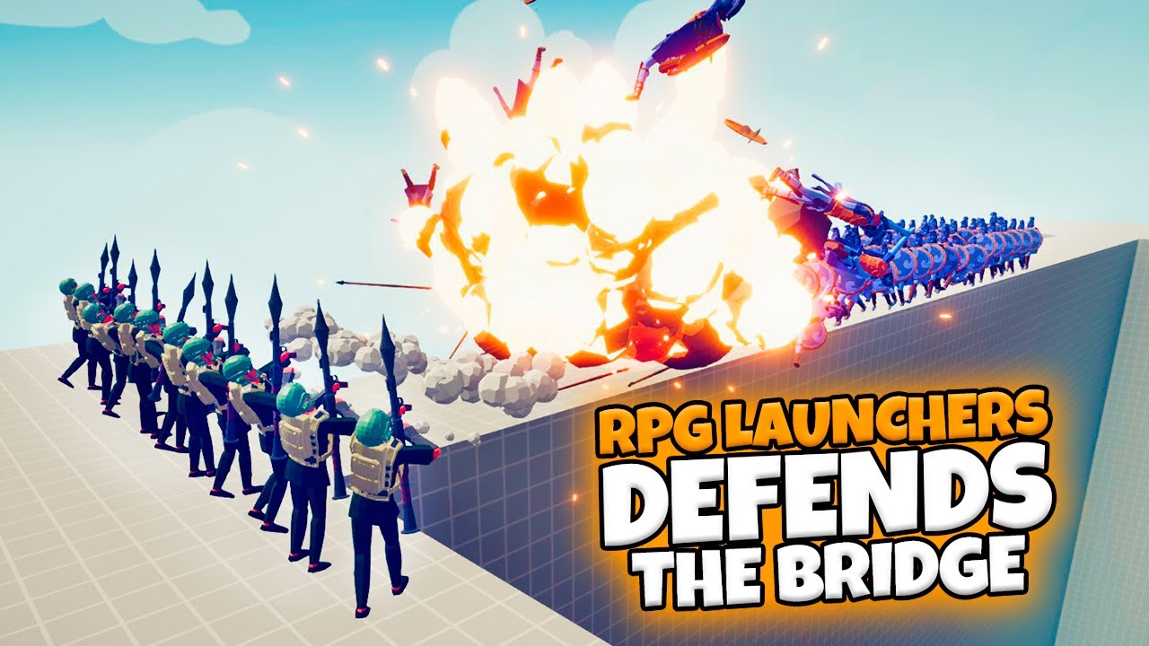 RPG LAUNCHERS DEFENDS THE BRIDGE VS EVERY FACTION | TABS MODDED ...