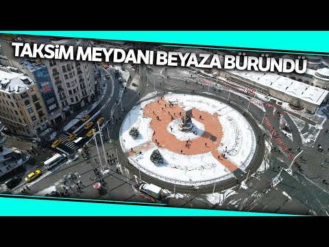 Taksim Meydanı ve İstiklal Caddesi Dron İle Görüntülendi