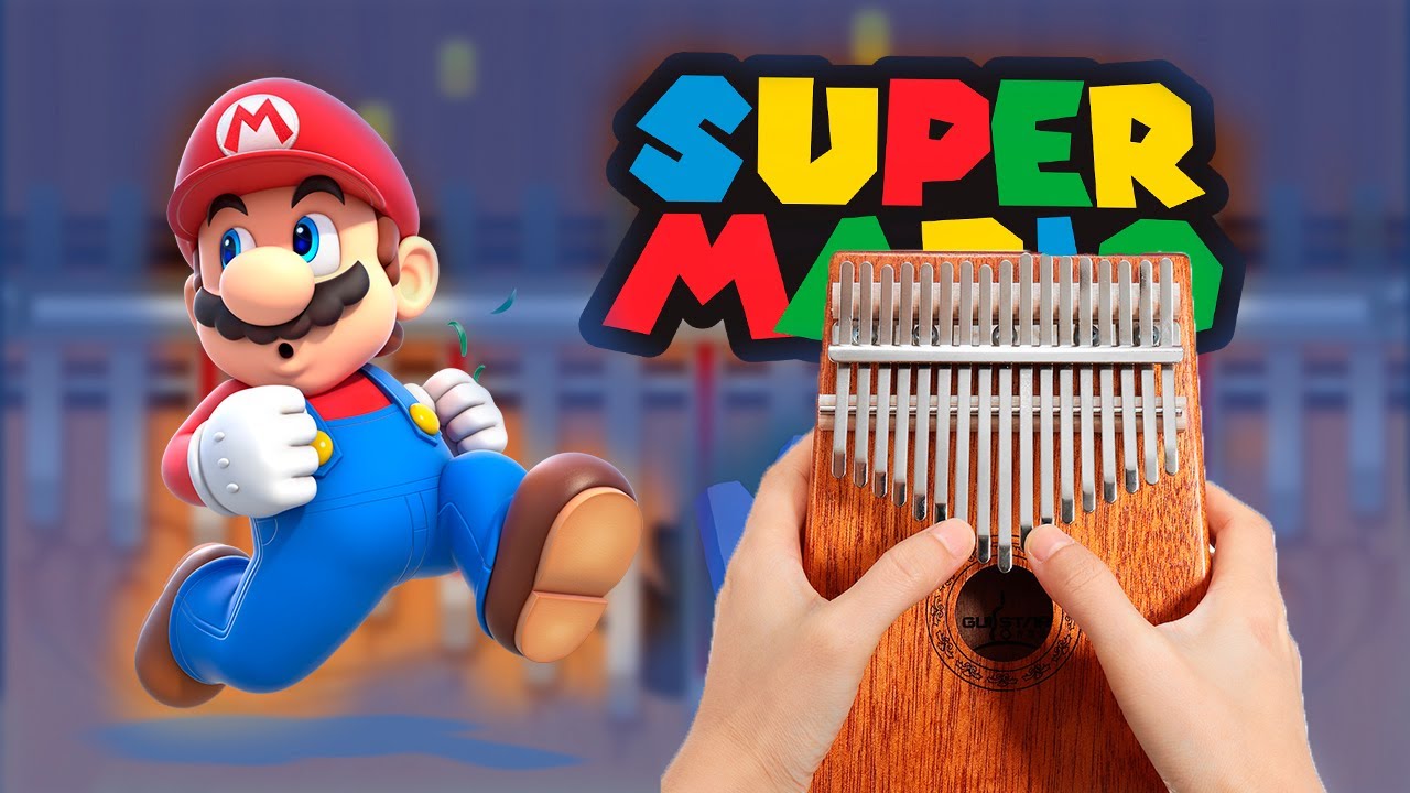 Super Mario Bros Theme Song. KALIMBA tutorial. Музыка из Марио. Калимба ...