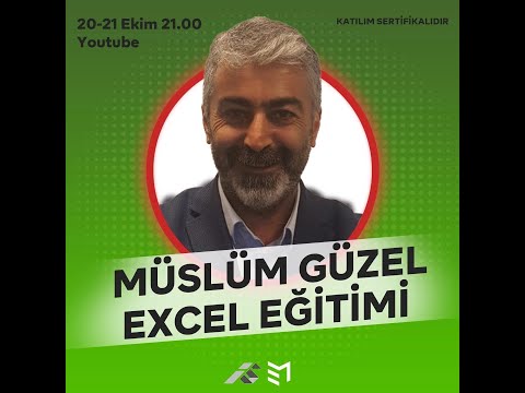 Excel Eğitimi Office 2021 Ekim #ExcelOkulu 94. Video | Müslüm GÜZEL