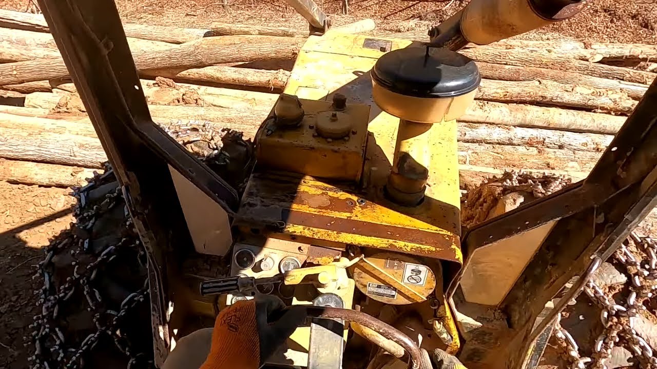 Log skidder operators view - YouTube