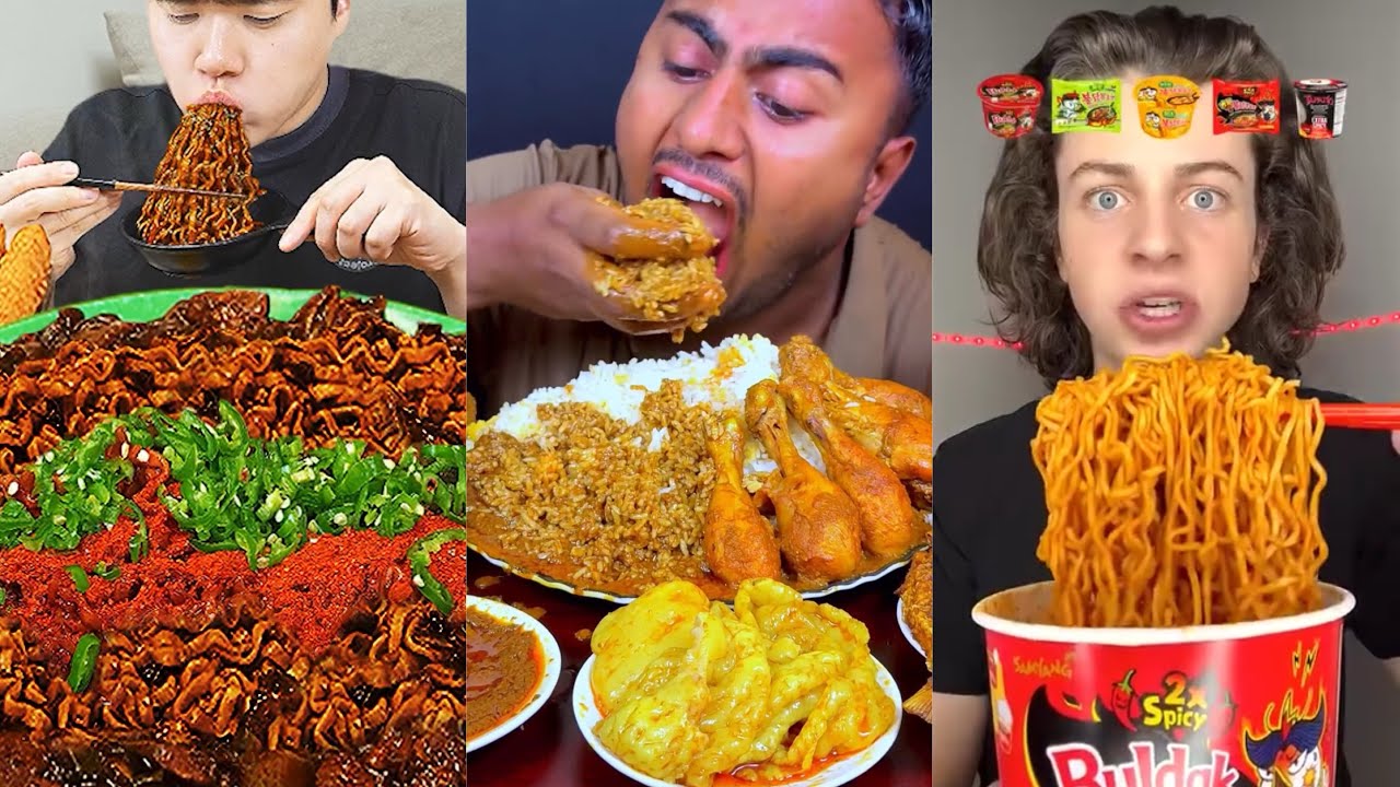 Giant spicy🌶️food challenge compilation | Spicy food challenge tiktok ...