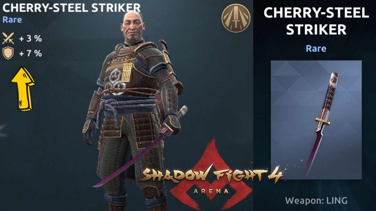 Shadow Fight 4 ARENA match!Samurai Sword Ronin - YouTube