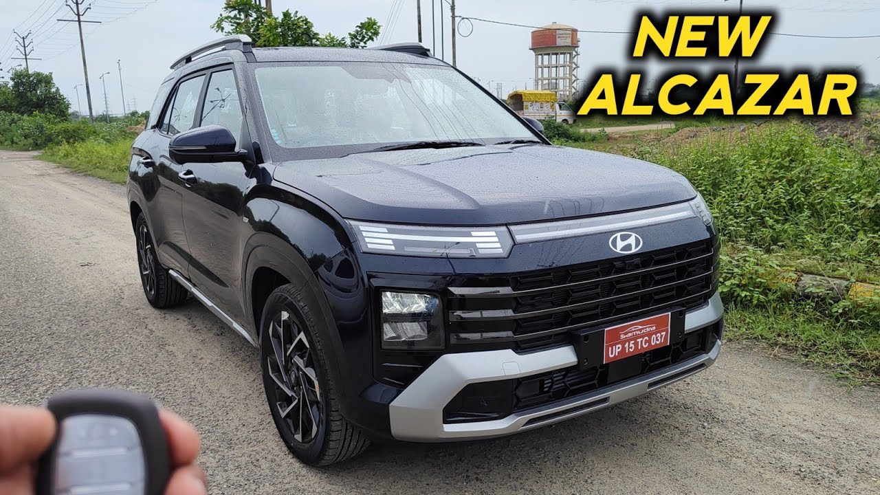 New Hyundai Alcazar Signature Detailed Review 2024 - YouTube