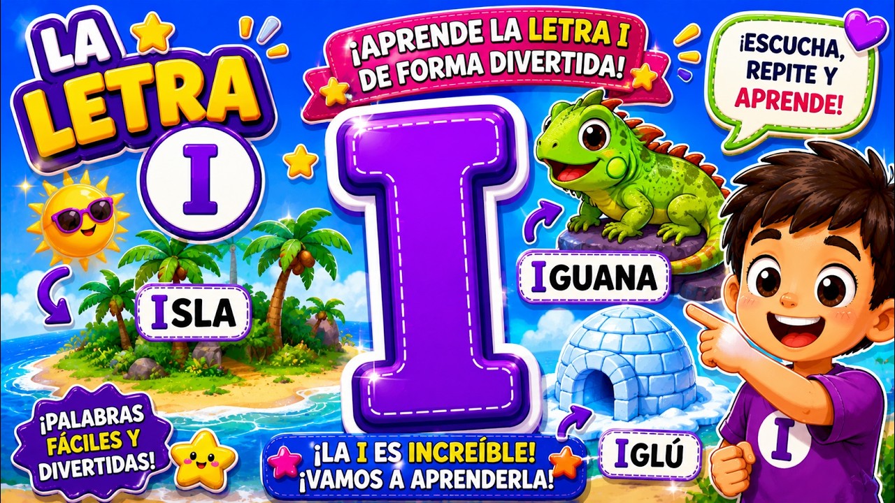 La Letra "i" | The Kinder Garden Show | videos educativos | videos para ...