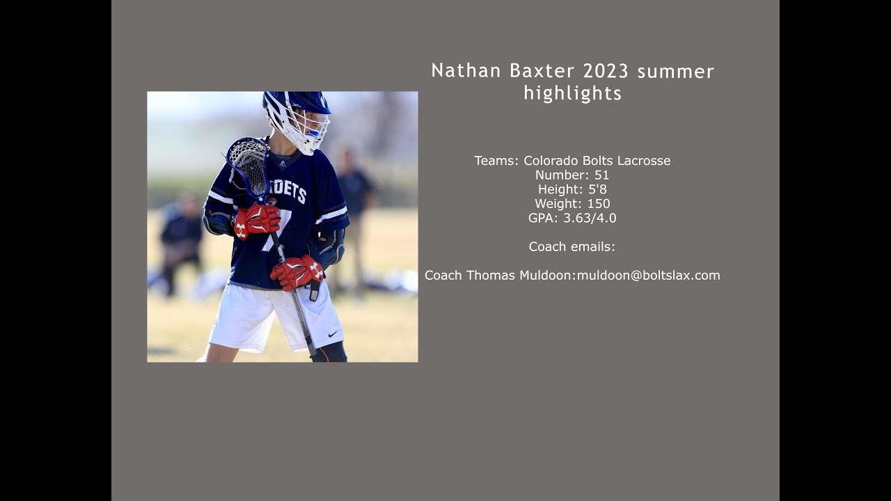 Nathan Baxter Summer Highlights 2023 - YouTube