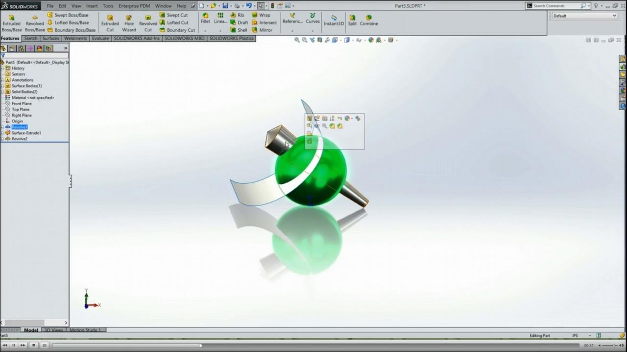 Video Tech Tip: How to Use the SOLIDWORKS Intersect Tool - YouTube
